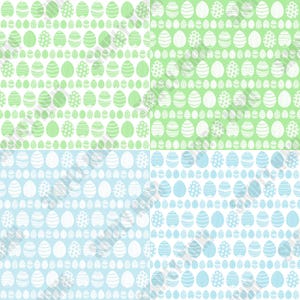 Pastel Easter Digital Papers, Seamless Easter Themed Digital Paper Pack ...