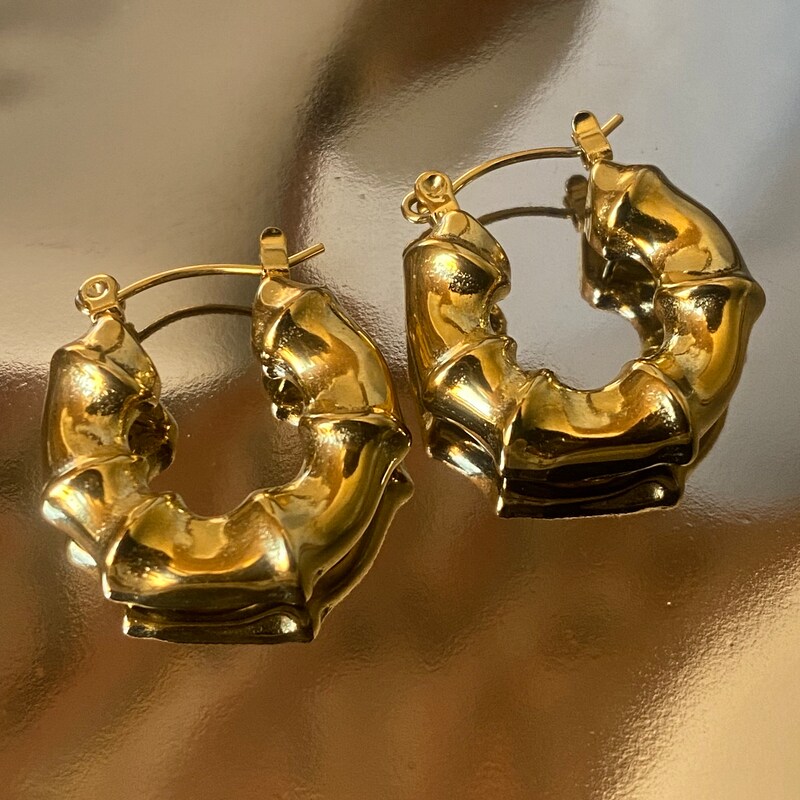 Gold Hip Hop Earrings - Etsy