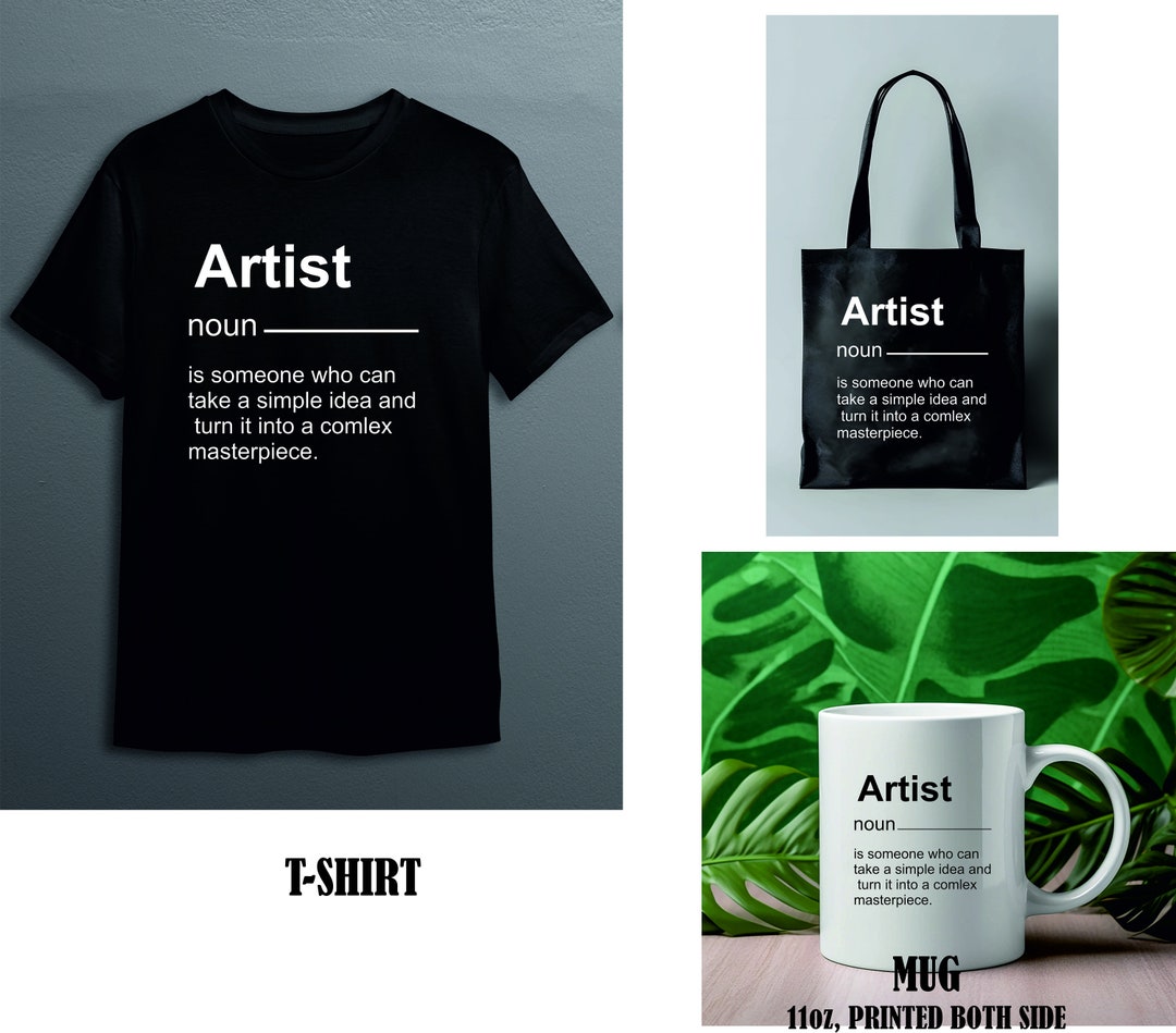 Artist Definition - T-shirts, Mugs and Tote Bags. - Etsy