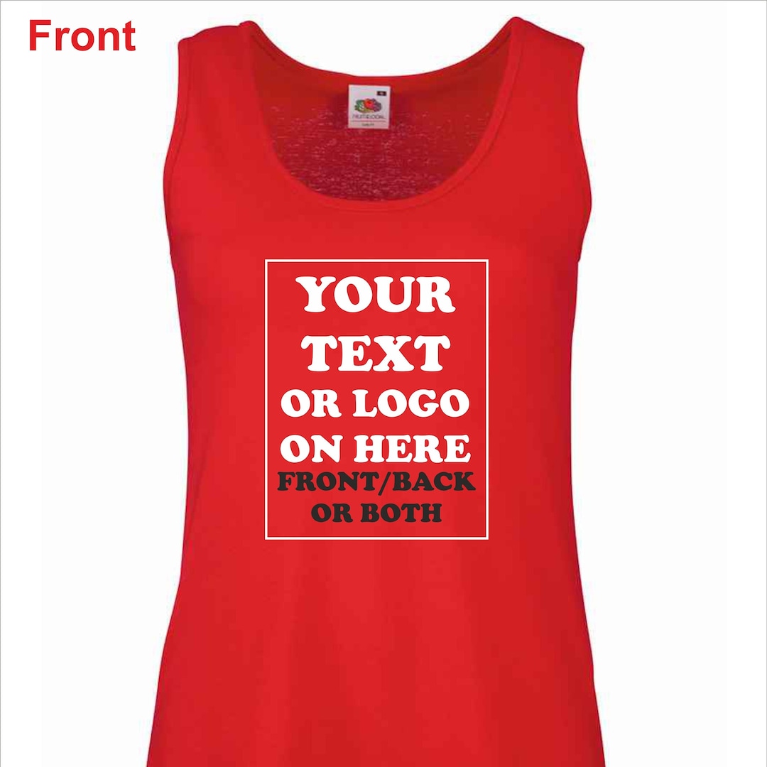 Personalised Lady Fit Vest Custom Printed Vest Logo Text Printed - Etsy