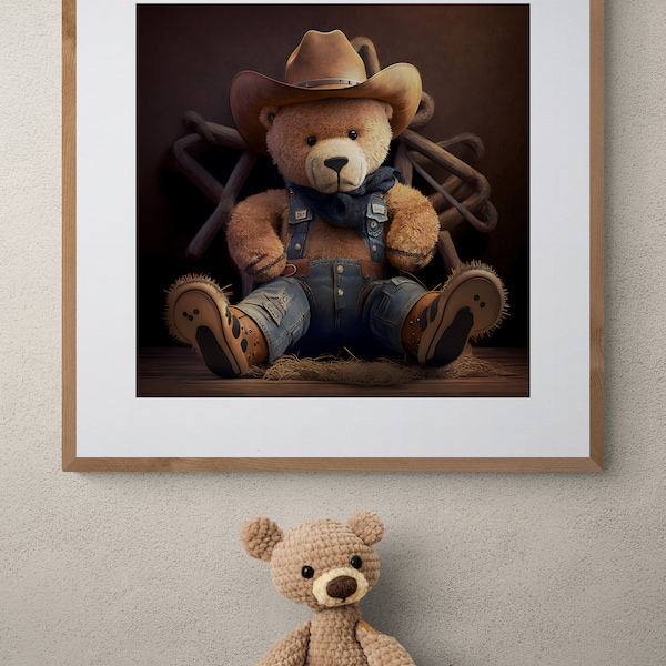 Cowboy Teddy Bear - Etsy