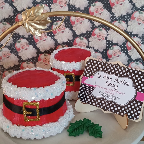 Fake Christmas Cake - Etsy