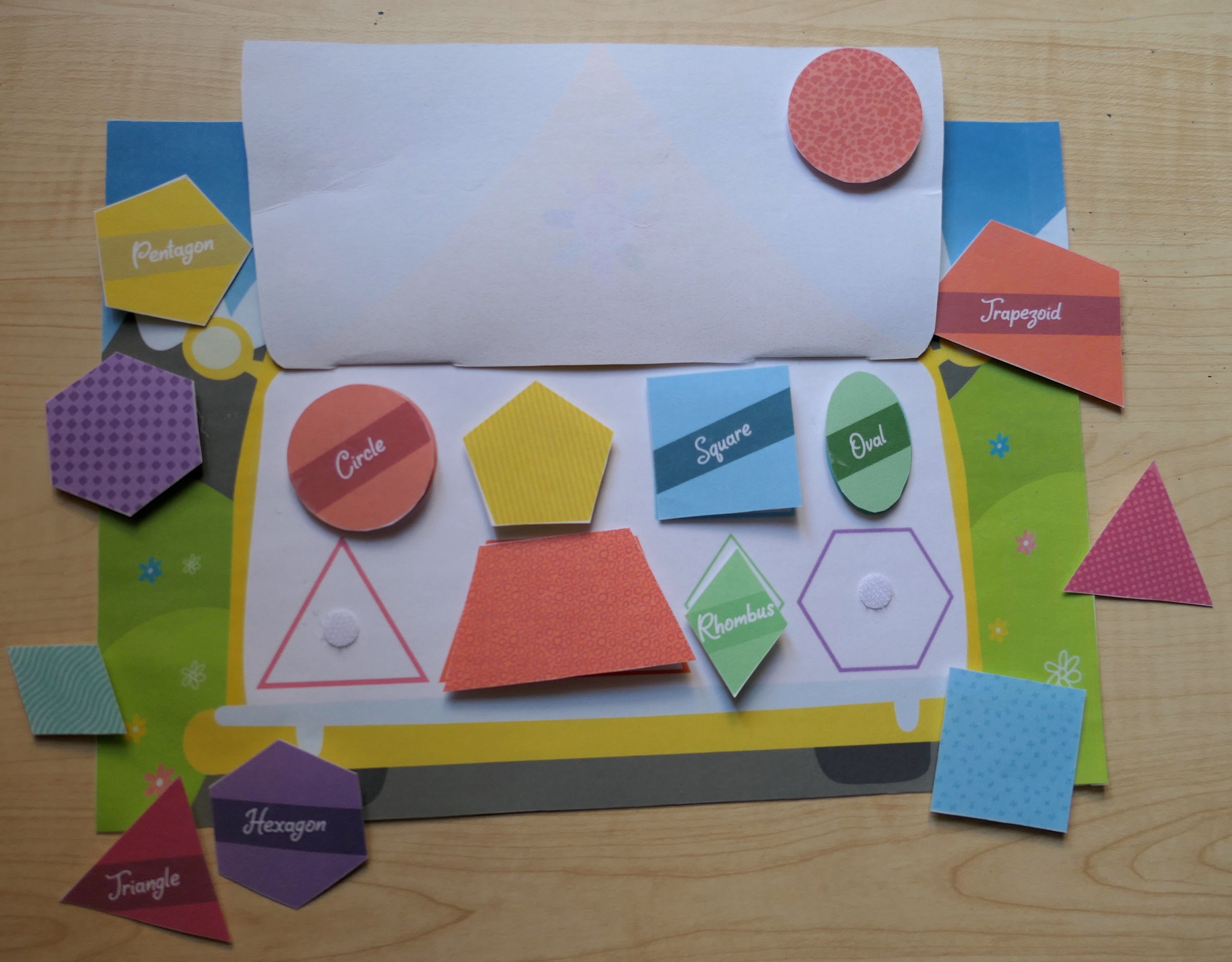 Montessori Shapes Matching, Learning Shapes, Toddler Activity, Sort by ...