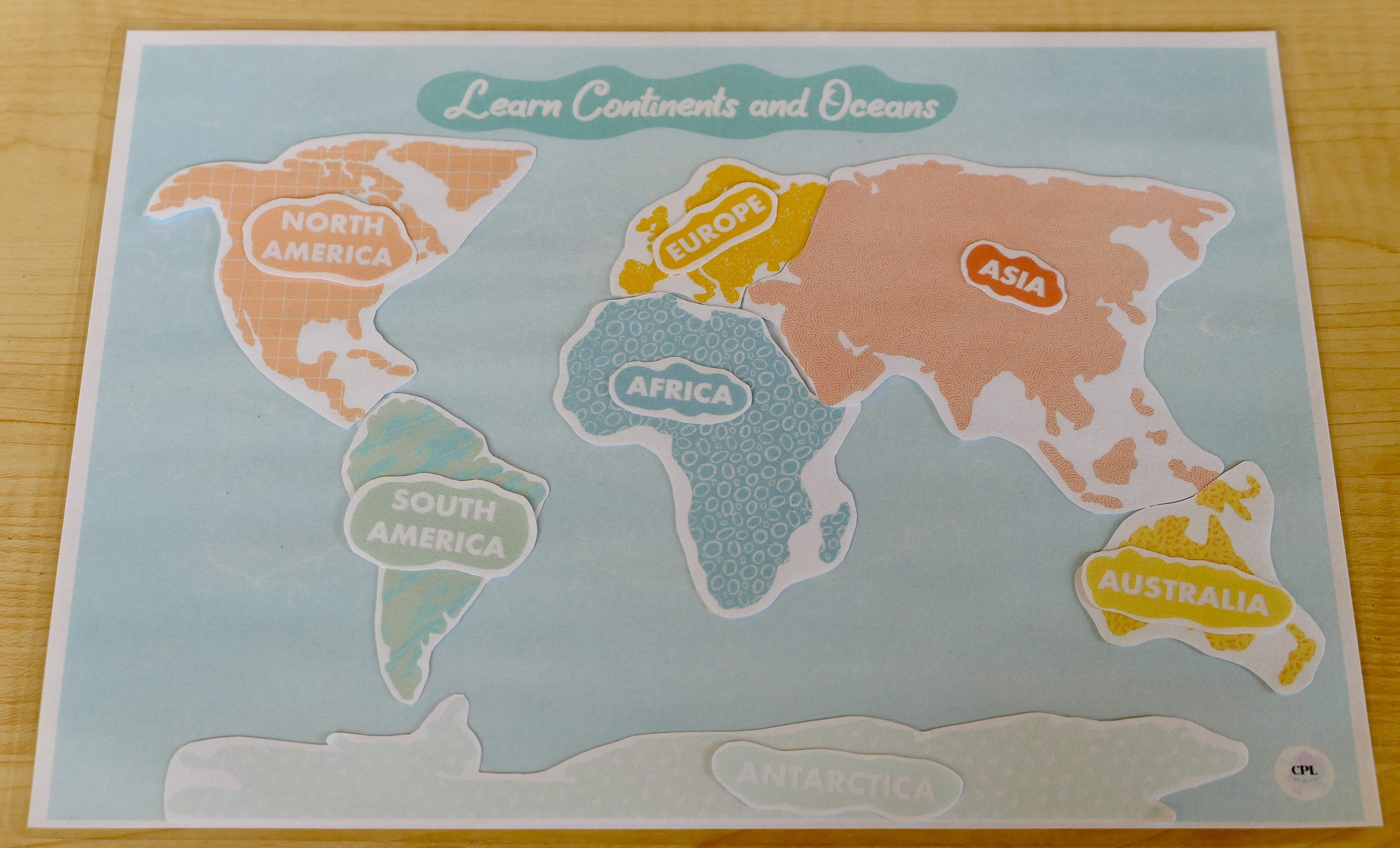 7 Continents & Oceans Continents of the World Montessori - Etsy Ireland