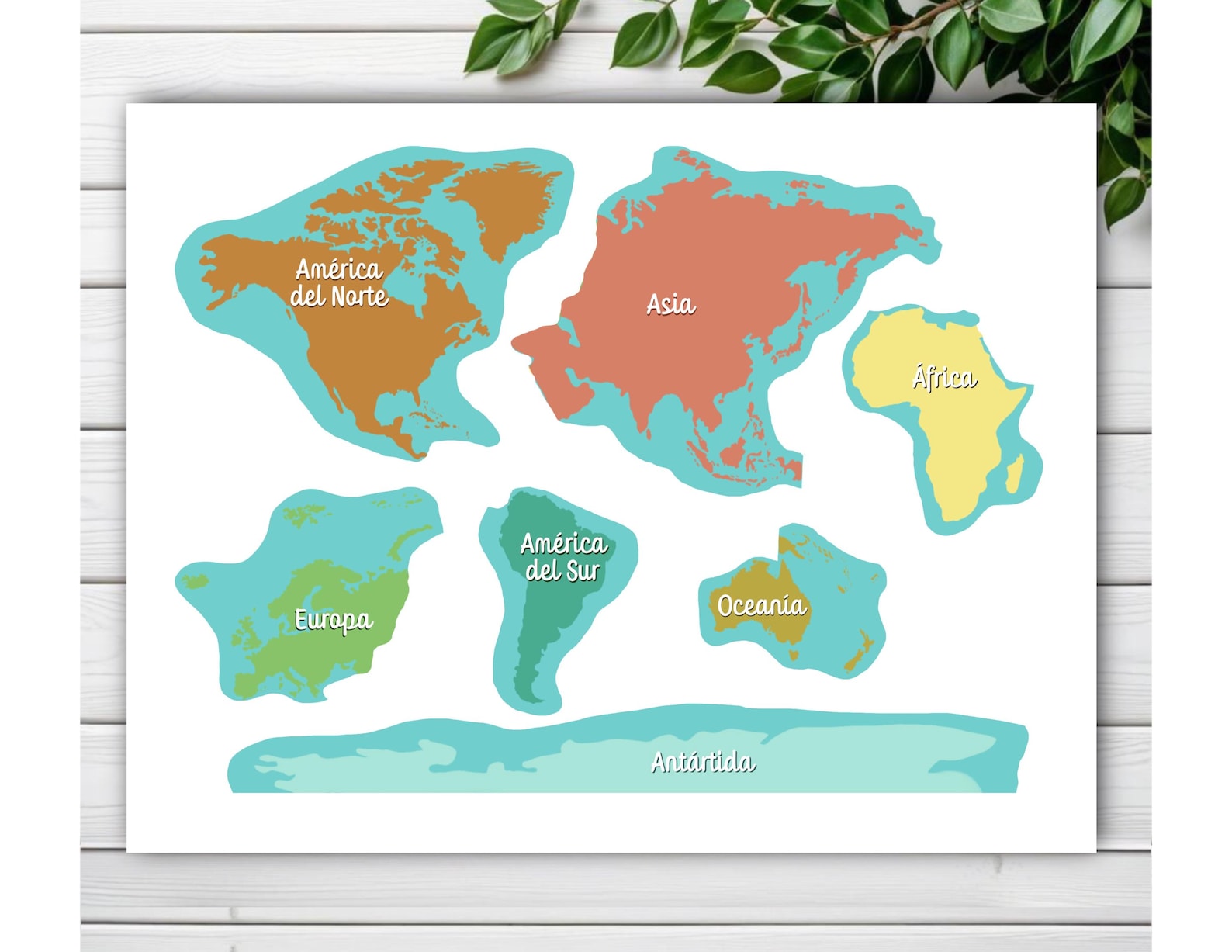Los 7 Continentes Y Océanos, Los Continentes Del Mundo Para Niños ...
