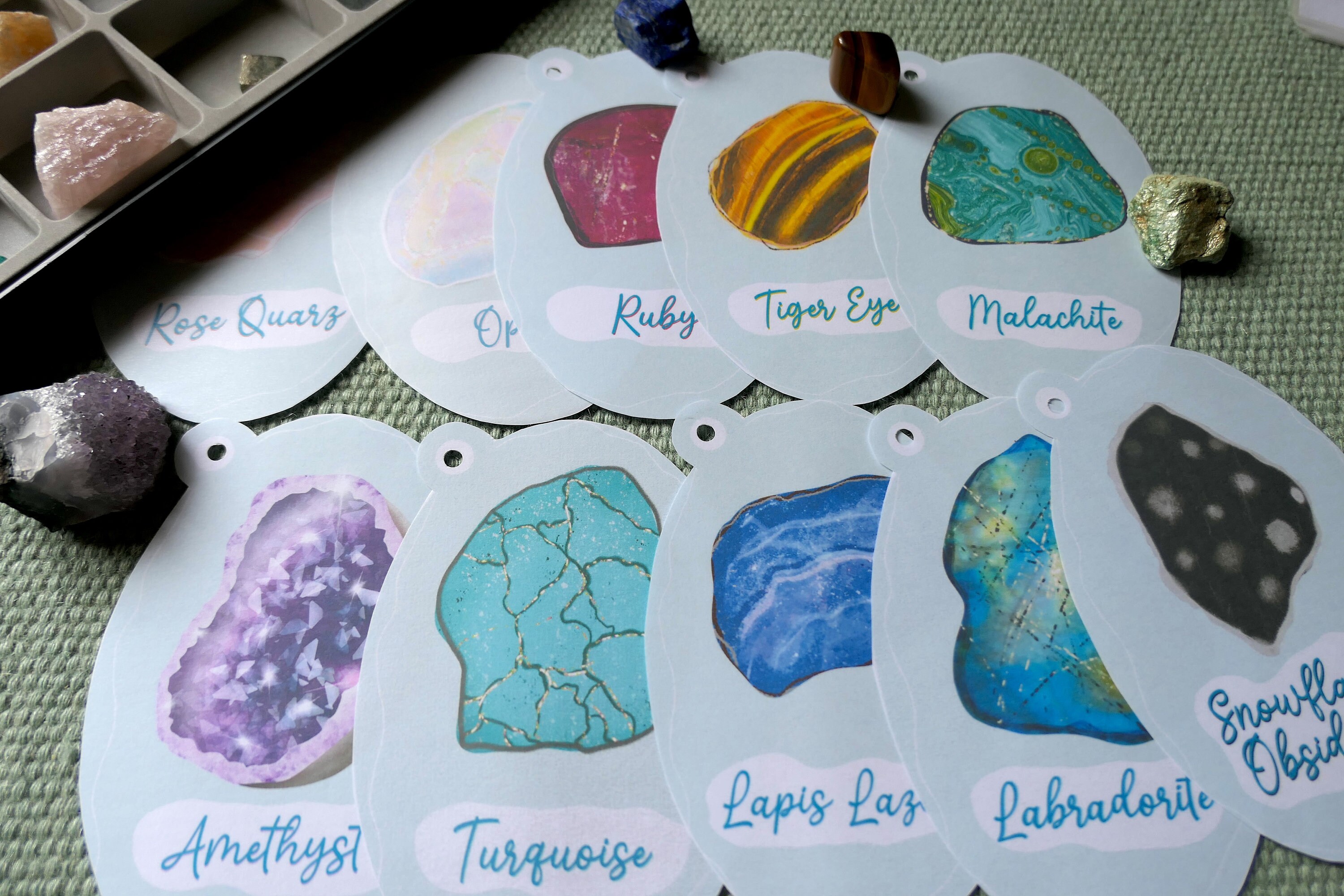Rocks and Minerals Activities for Kids, Crystal Montessori Flashcards ...