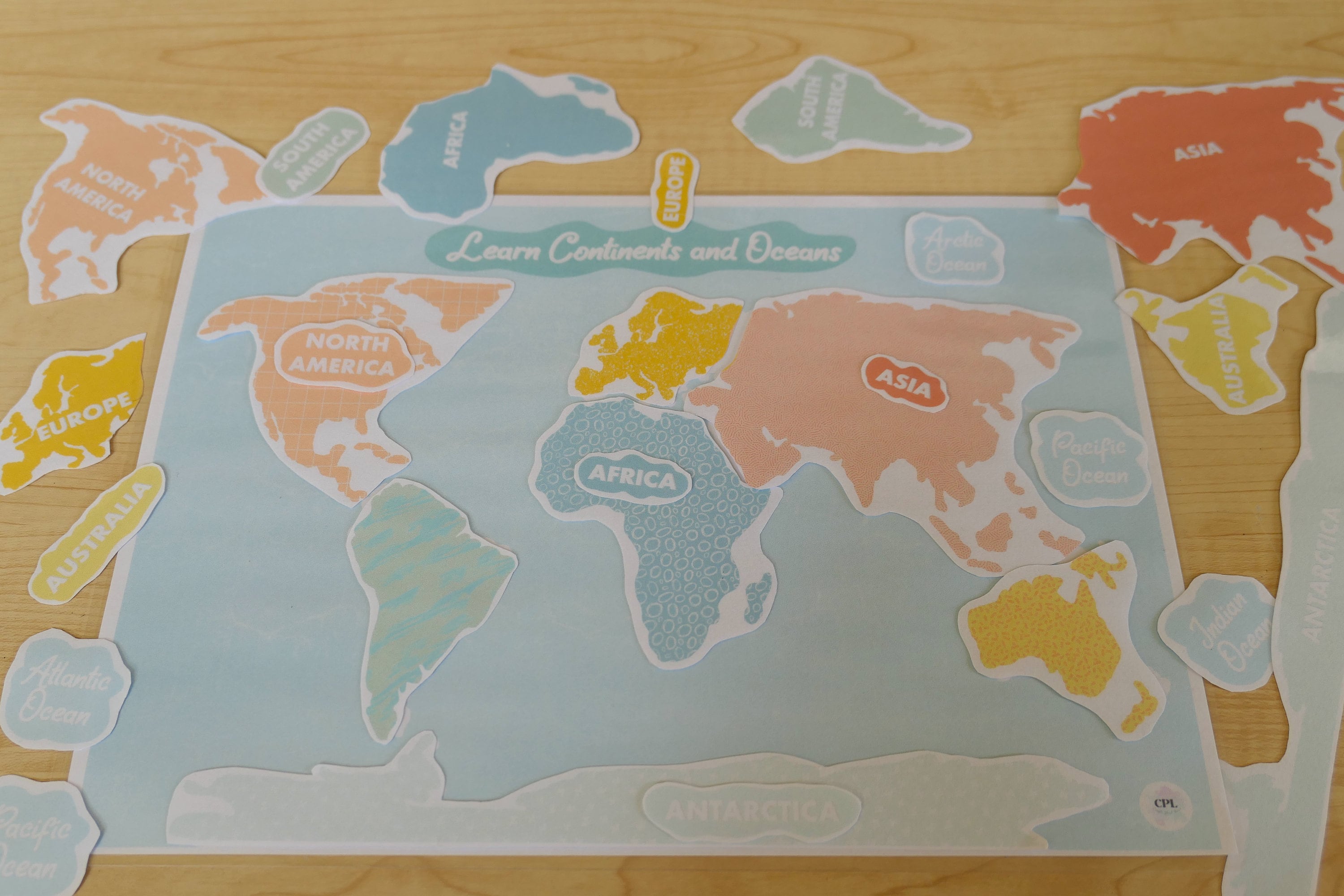 7 Continents & Oceans Continents of the World Montessori - Etsy Ireland