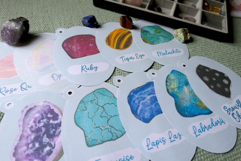 Rocks and Minerals Activities for Kids, Crystal Montessori Flashcards ...