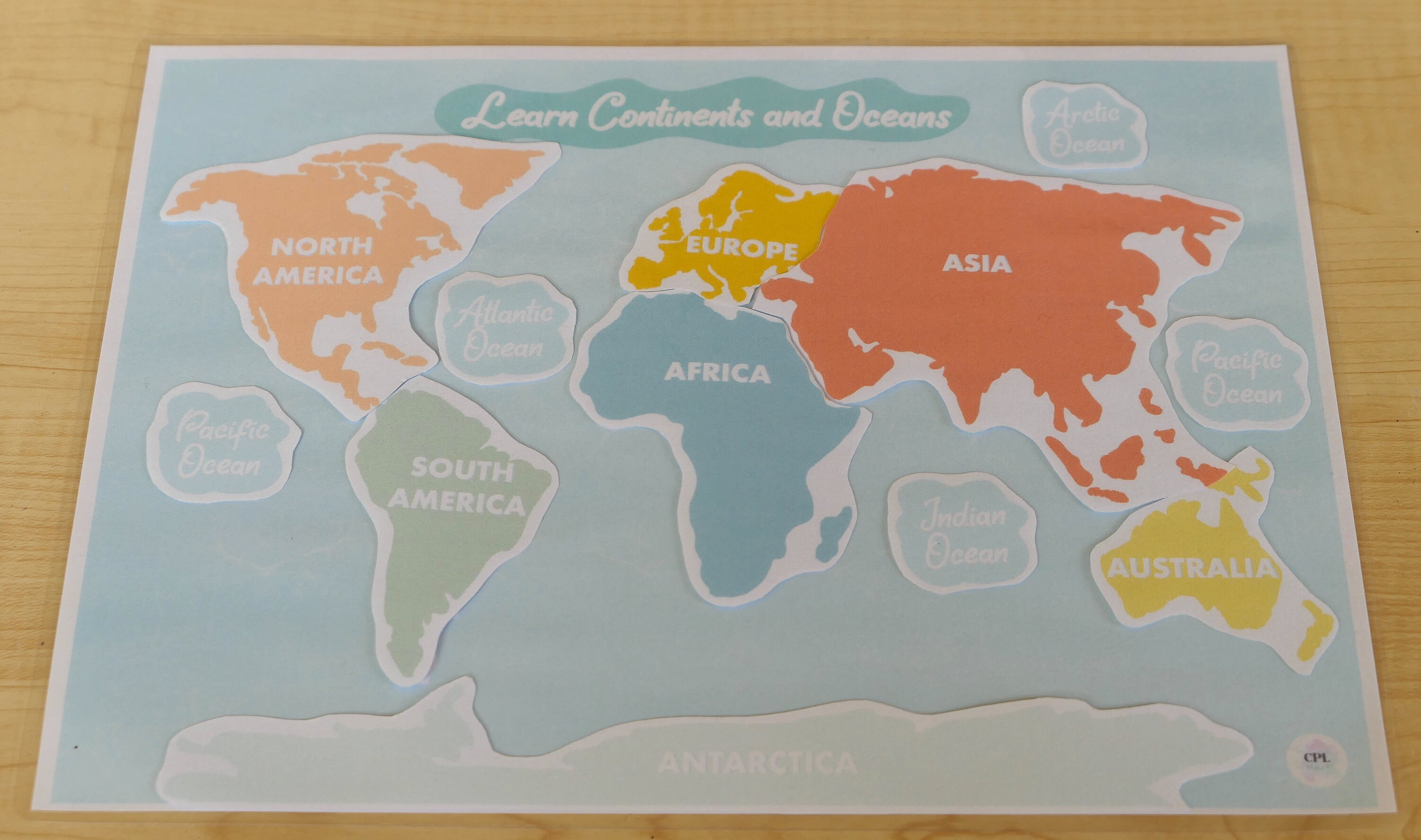 7 Continents & Oceans Continents of the World Montessori - Etsy Ireland