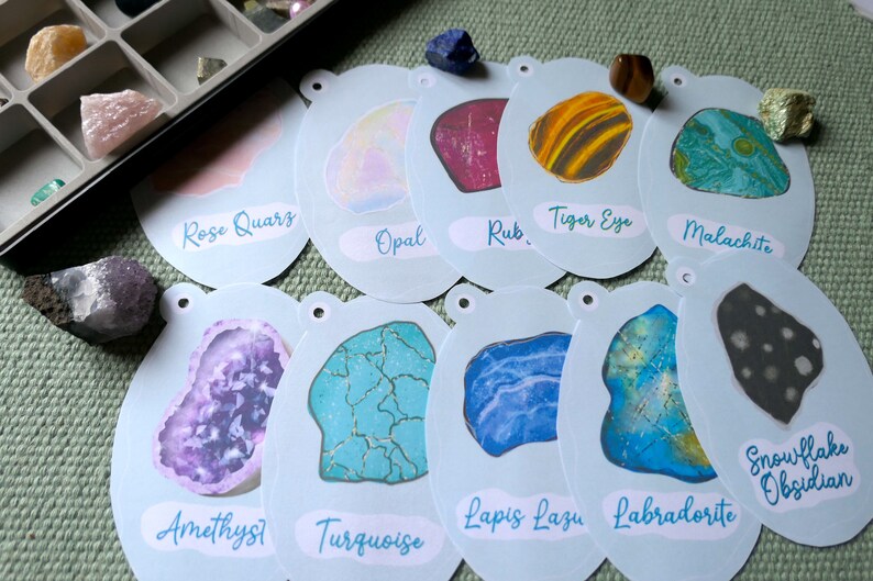 Rocks and Minerals Activities for Kids, Crystal Montessori Flashcards ...