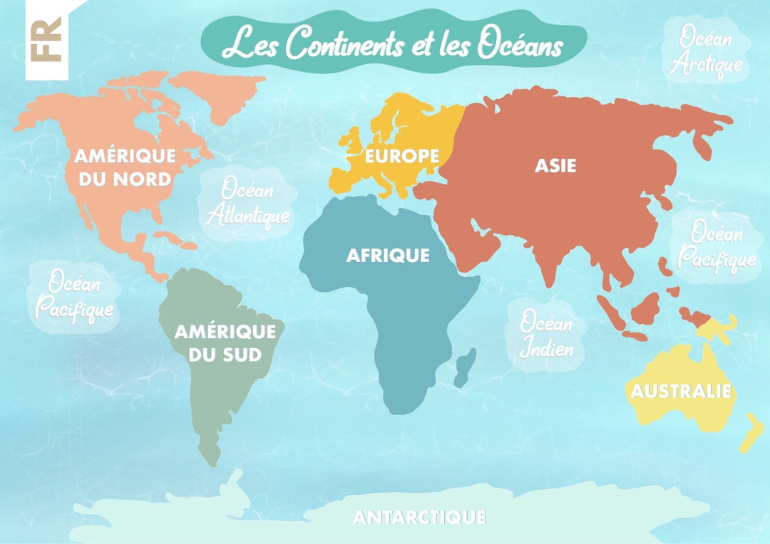 7 Continents Et Océans, Continents Du Monde, Montessori Materials ...