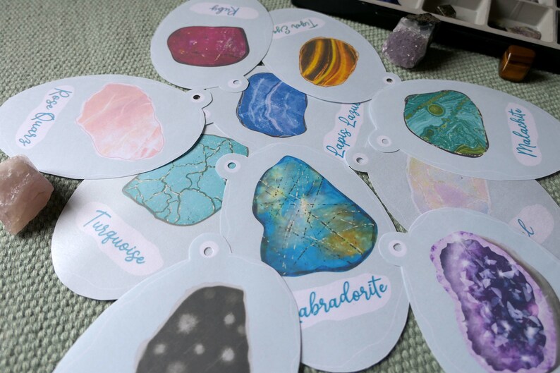 Rocks and Minerals Activities for Kids, Crystal Montessori Flashcards ...