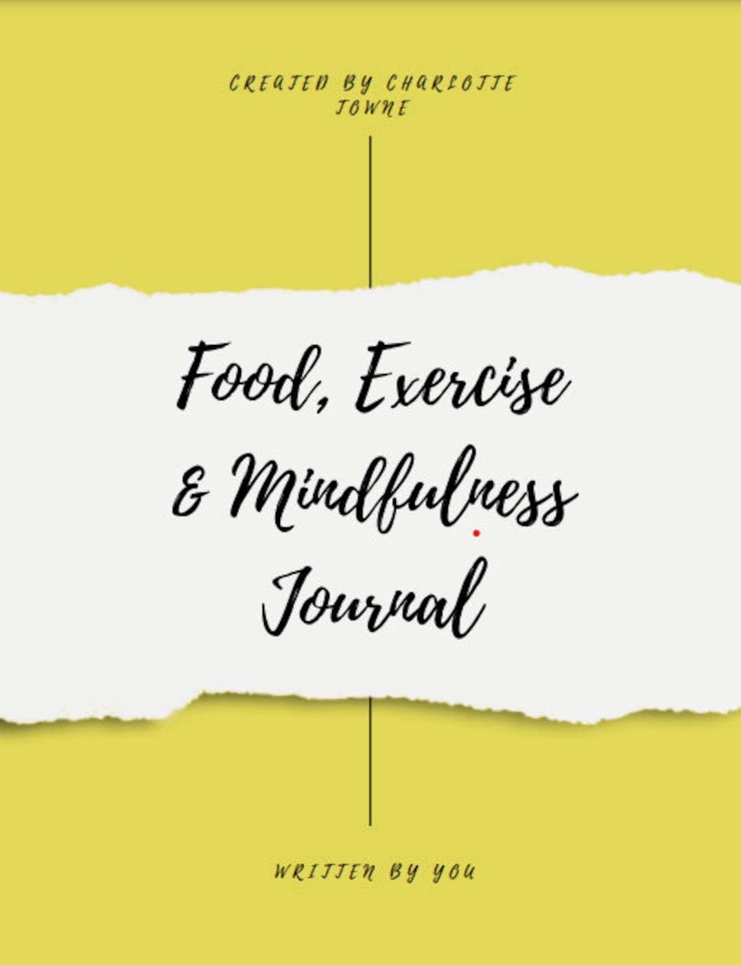 Printable Food, Exercise and Mindfulness Journal - Etsy