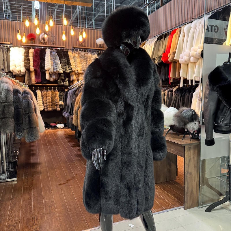 Coat With Fox Fur Inside - Etsy
