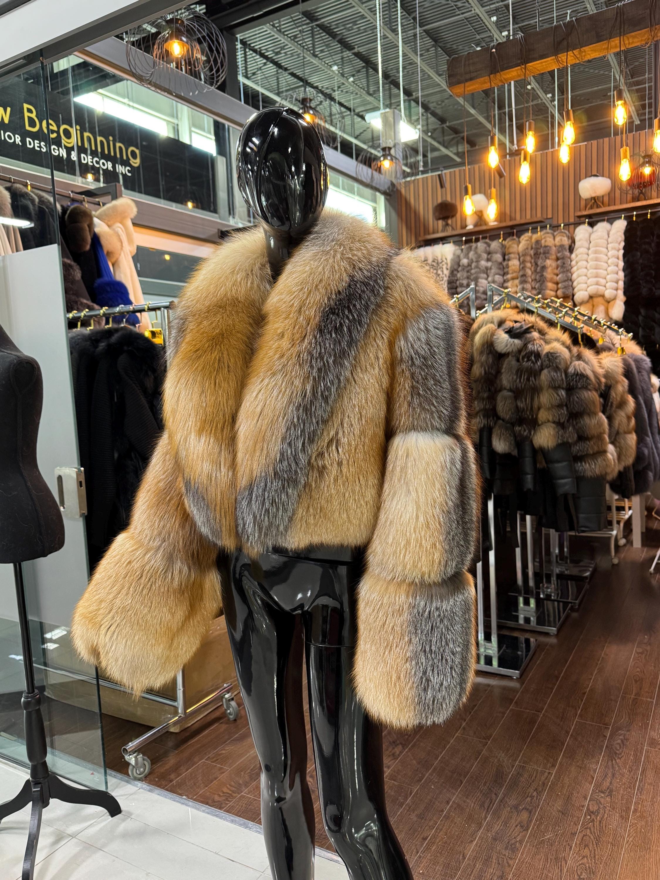 Woman Fox Fur Jacket ,luxury Fox Fur Coat, Real Fox Fur - Etsy