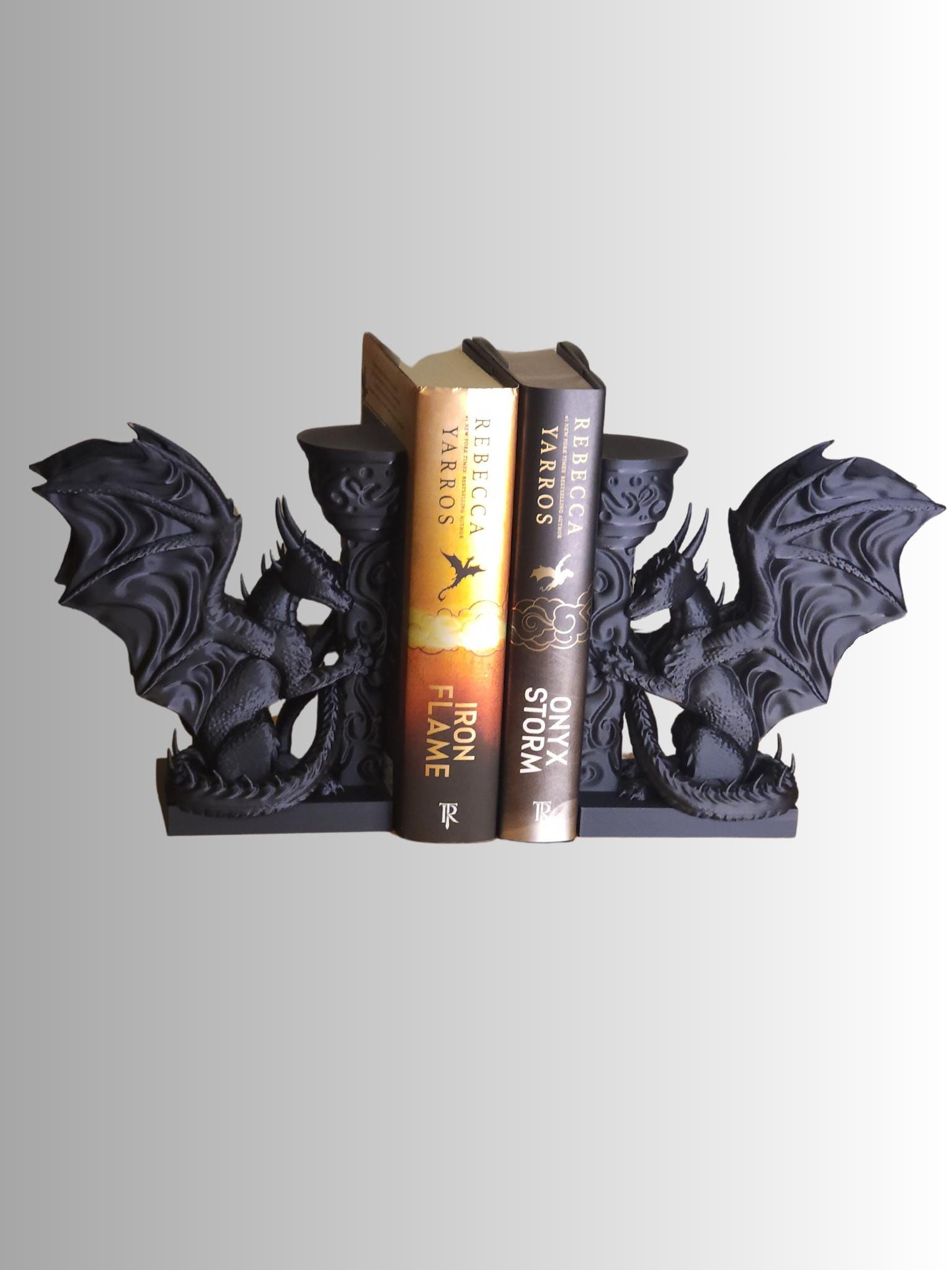 Dragon Bookend Set | Booknook Decor | Fantasy Decor | 3D Printed ...