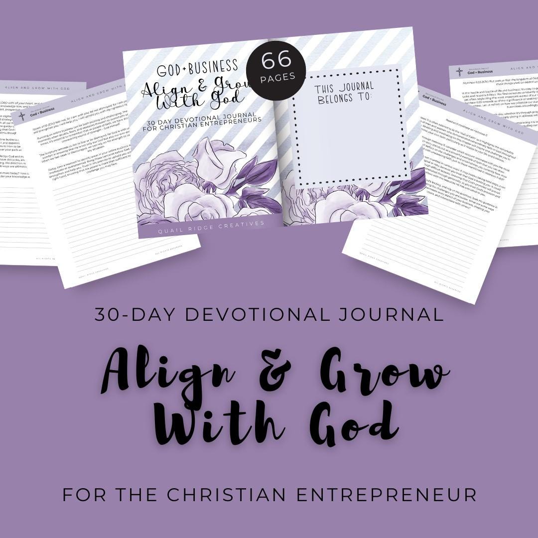 Align & Grow With God Devotional - Etsy