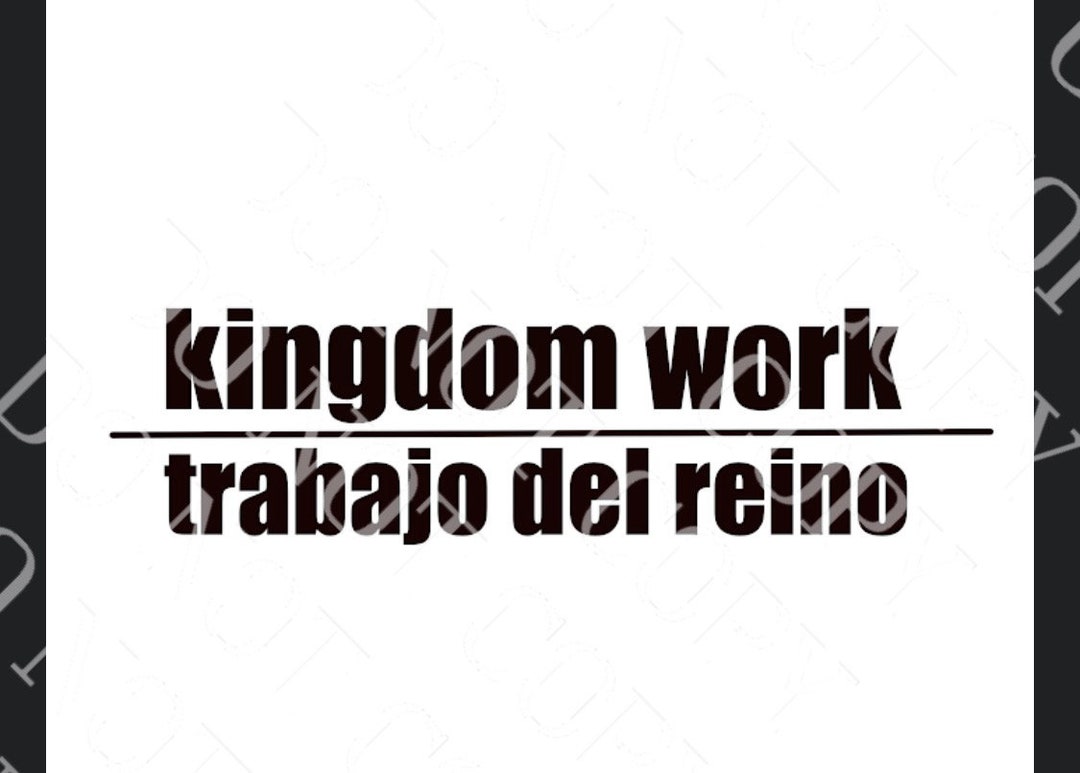 Kingdom Work Png - Etsy