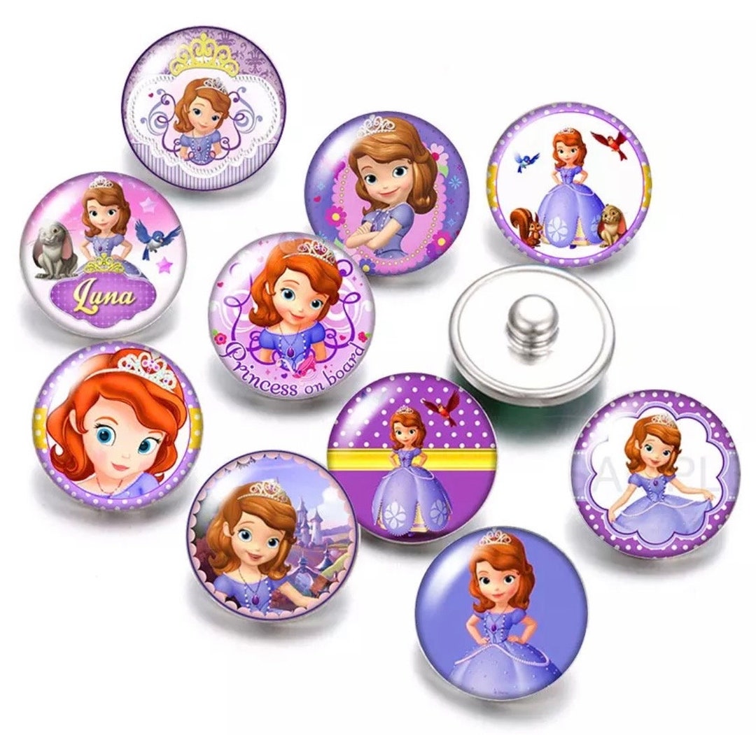 Sofia the First Character Interchangeable Snap Bracelet Set - Etsy