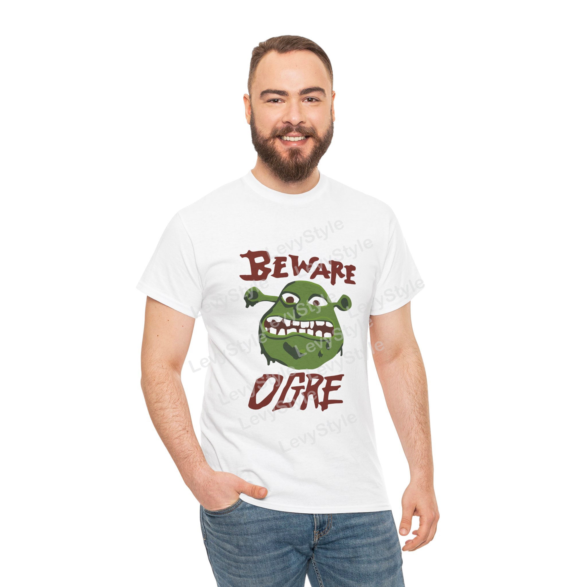 Beware Ogre Shrek - Unisex Heavy Cotton Tee - Etsy