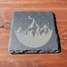Slate Coaster Set (4pc) - Mountain Theme - Etsy