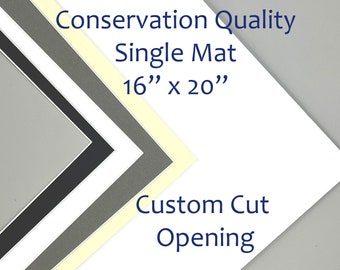 Royal Blue Picture Frame Mat Set Mat With White Core and Clear Bag ...