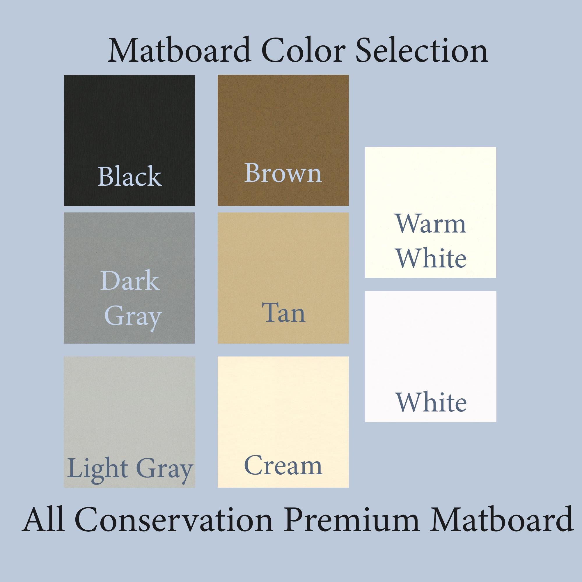 Matboard 11x14 Custom Mat for Picture Framing Cut to Any Size Mat ...