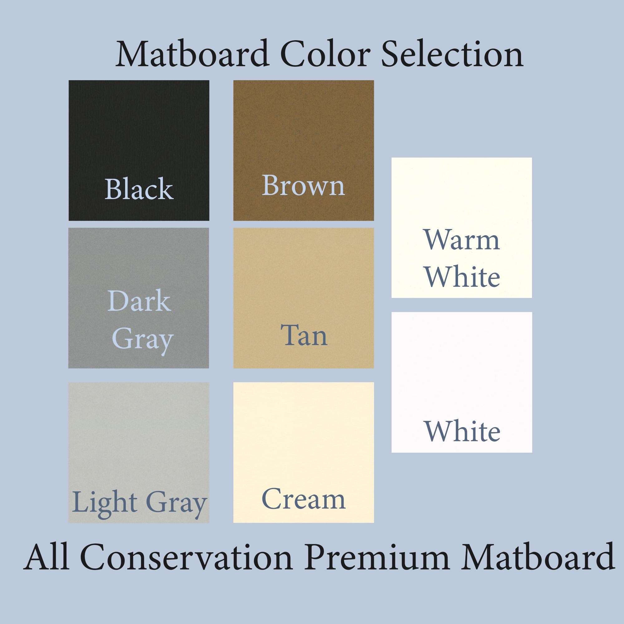Blank Matboard UNCUT Acid-free Archival Picture Frame Backing Board No ...