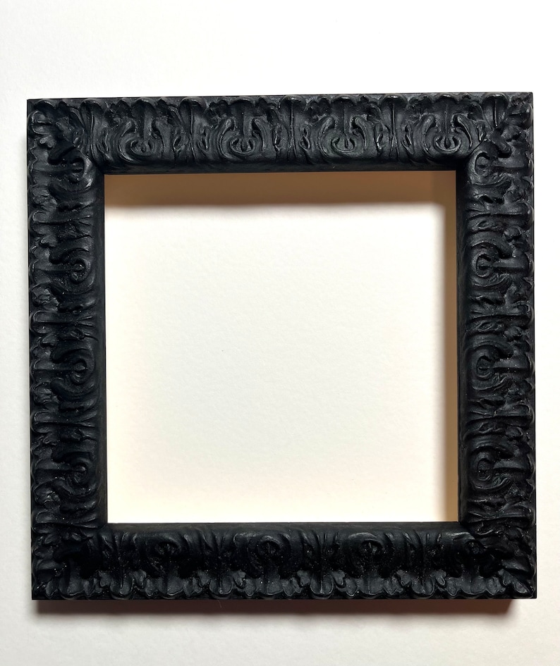 Black Vintage Ornate Traditional Frame for Wedding Botanical - Etsy