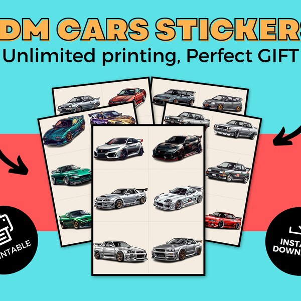 Printable Jdm Stickers - Etsy