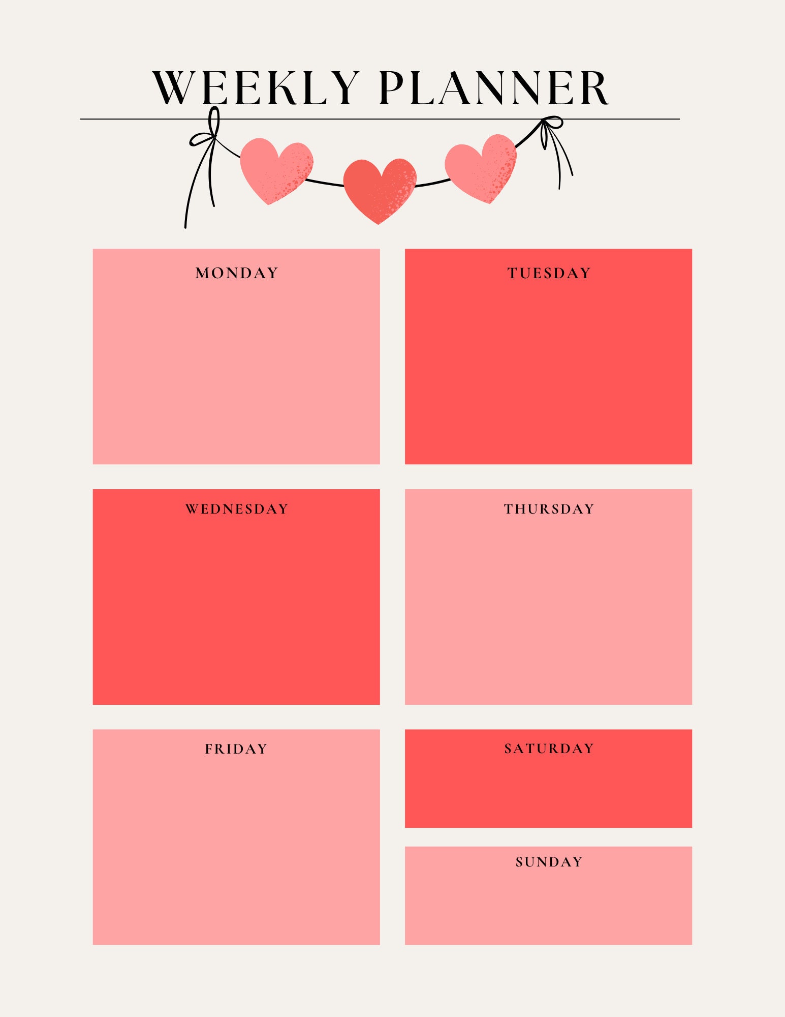Everyday to Do List Printable, Lovely "valentine's Day Vibe" Planner ...