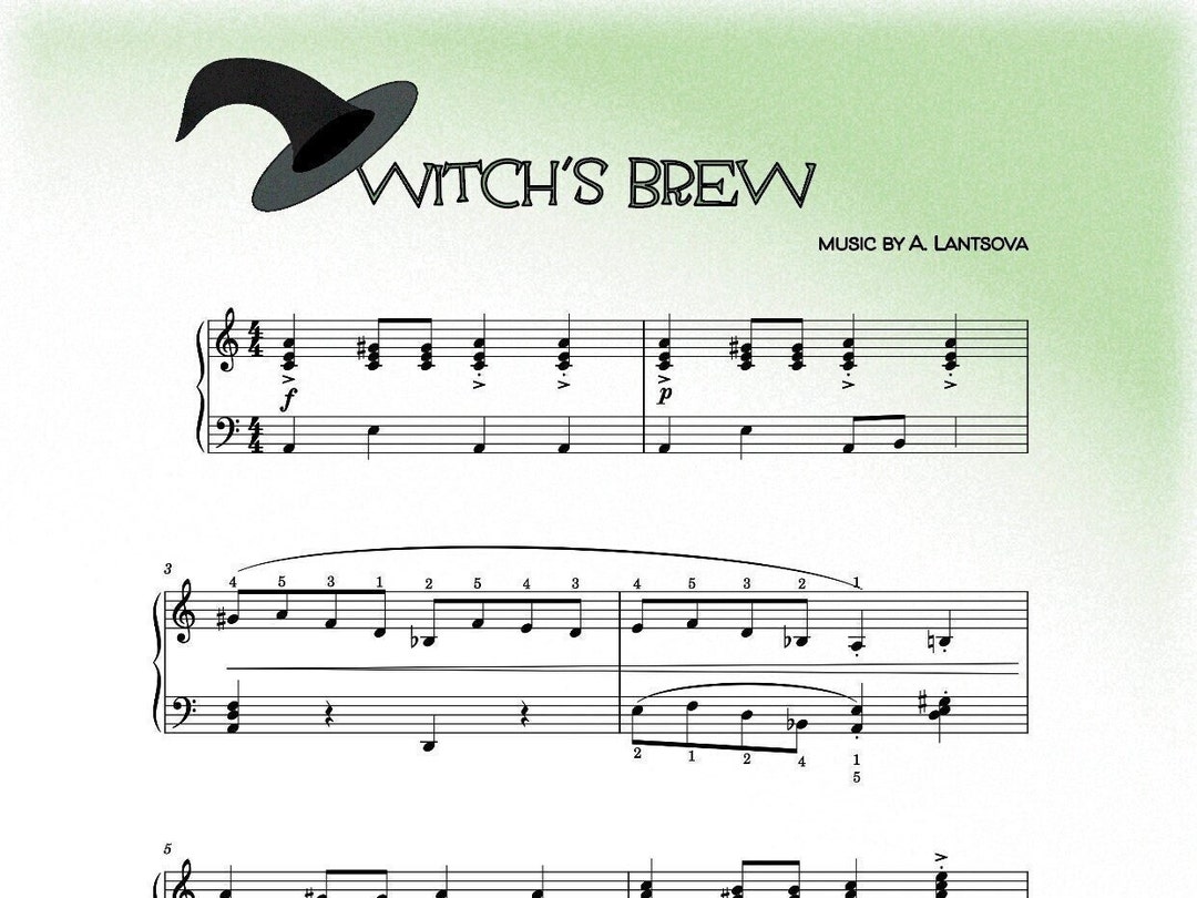 Witch's Brew - Halloween Piano Song - Etsy