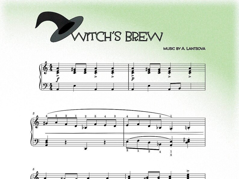 Witch's Brew - Halloween Piano Song - Etsy