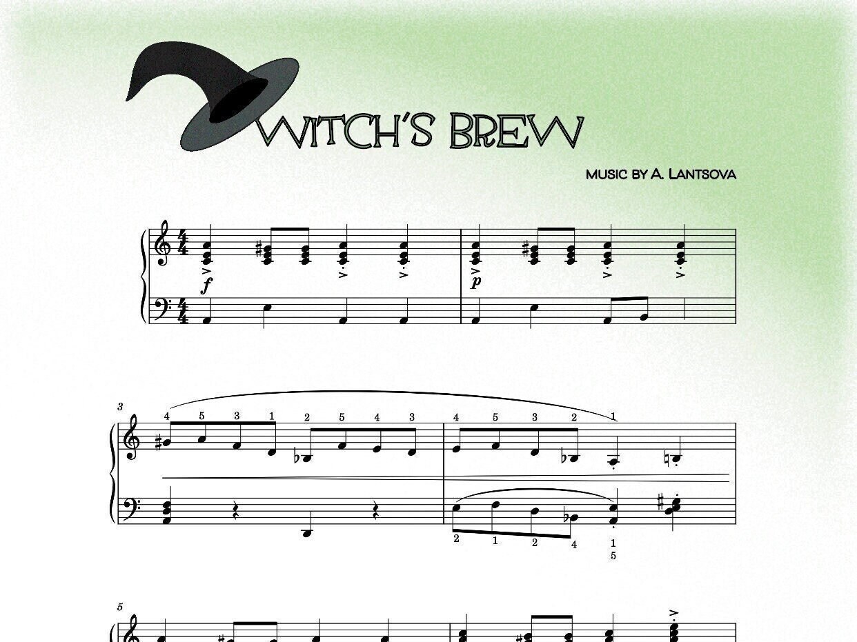 Witch's Brew - Halloween Piano Song - Etsy
