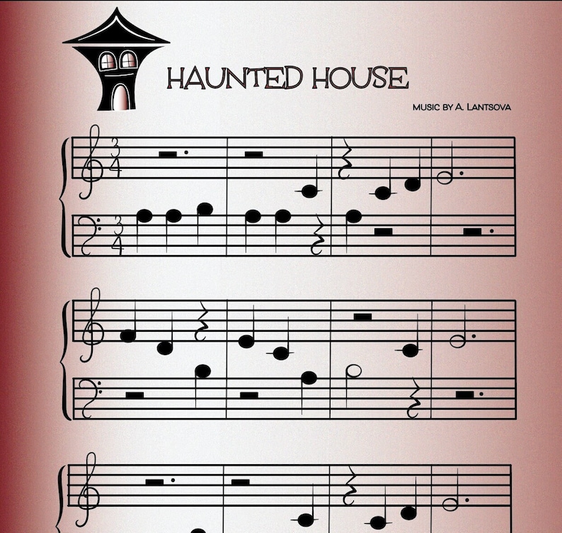 Haunted House - Halloween Piano - Etsy