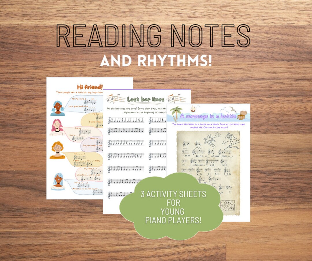 Music Printable - Reading Notes and Rhythms! - Etsy