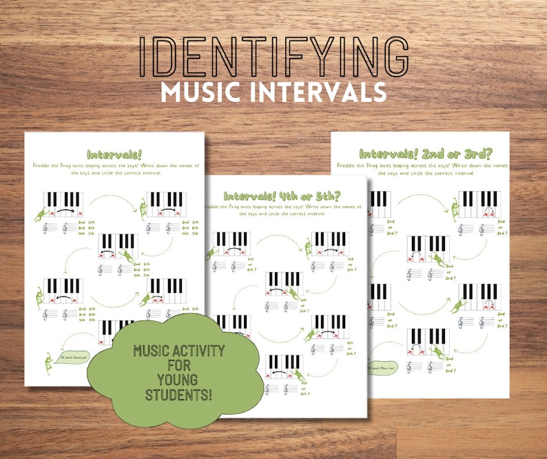 Music Printable - Identifying Intervals! - Etsy