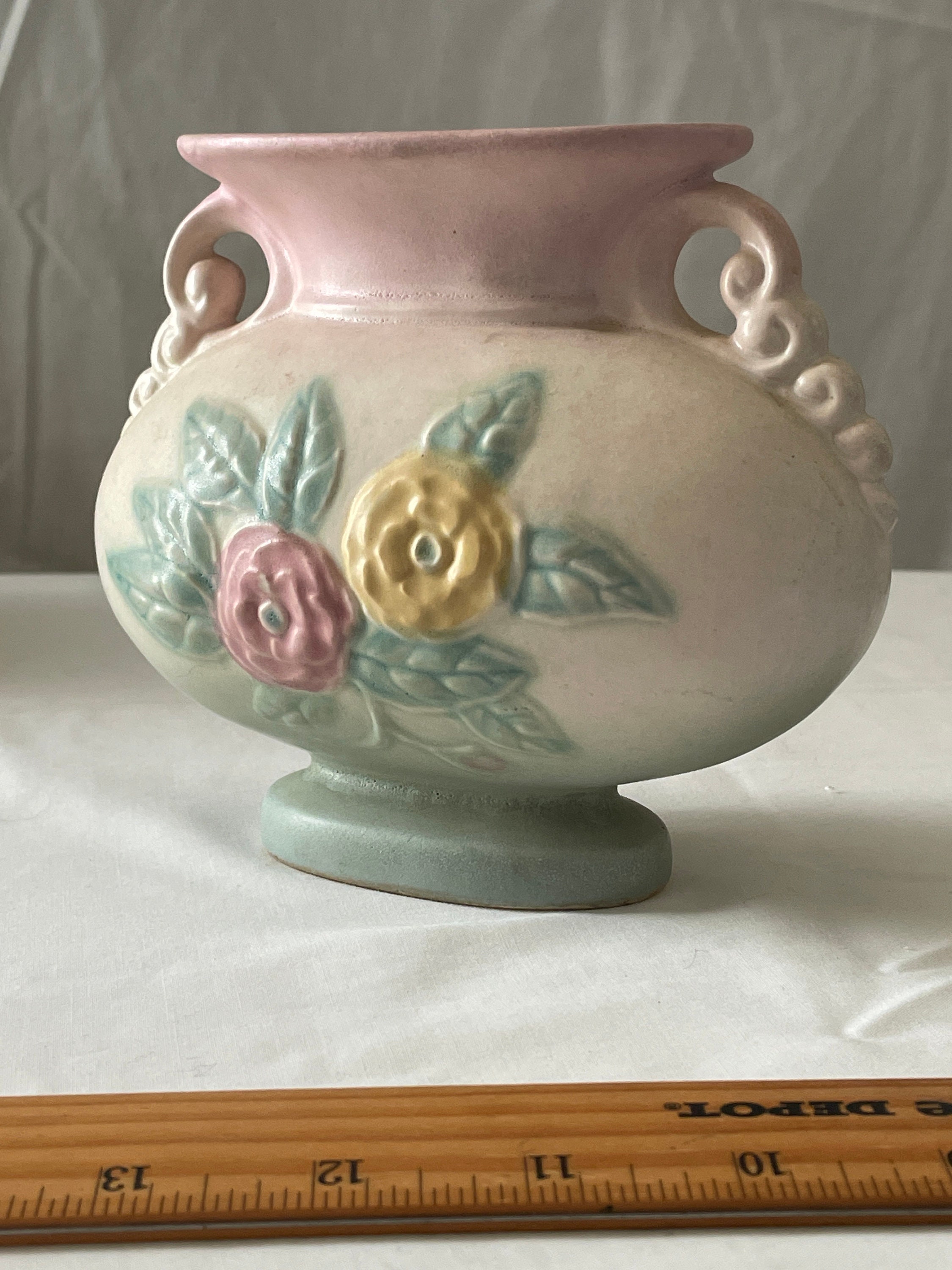 Hull Camelia Open Rose Vase - Etsy