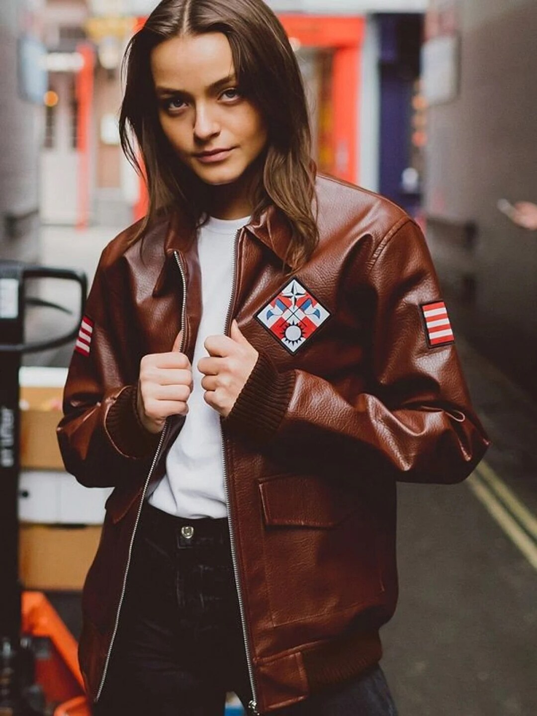 Handmade Shenmue Ryo Hazuki Logo Brown Leather Jacket - Etsy