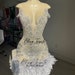 Silver Bling Rhinestone Party Dress With Feathers - Etsy