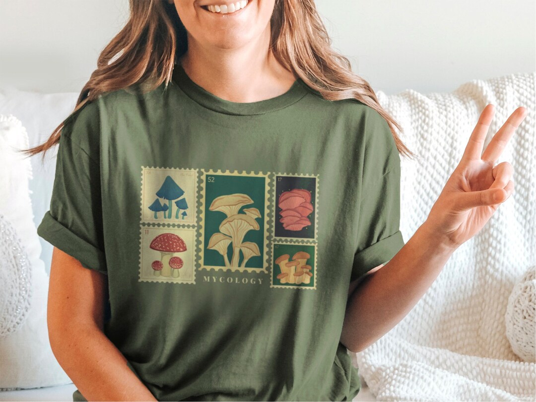 Cottagecore Mushroom Shirt, Mycology Shirt, Foraging T-shirt, Vegan ...