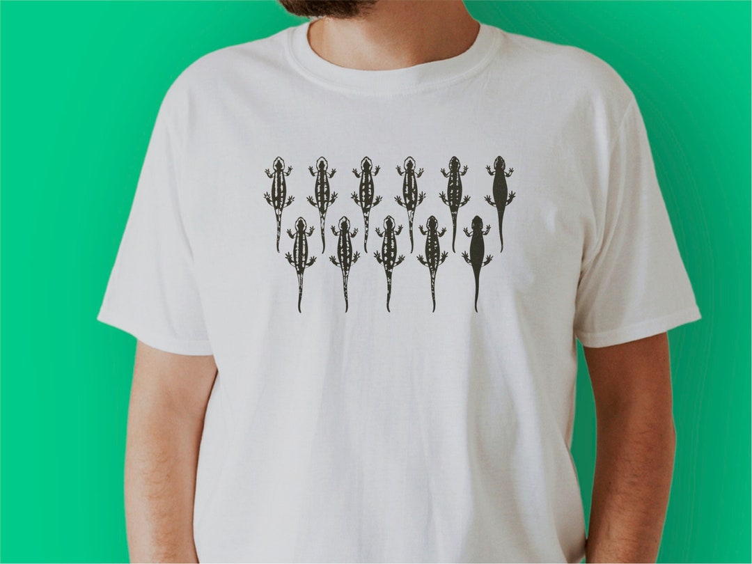 Salamander Cottagecore Shirt, Salamander Spots Shirt, Amphibian Top, T ...