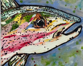 Needle Felted Rainbow Trout - Etsy
