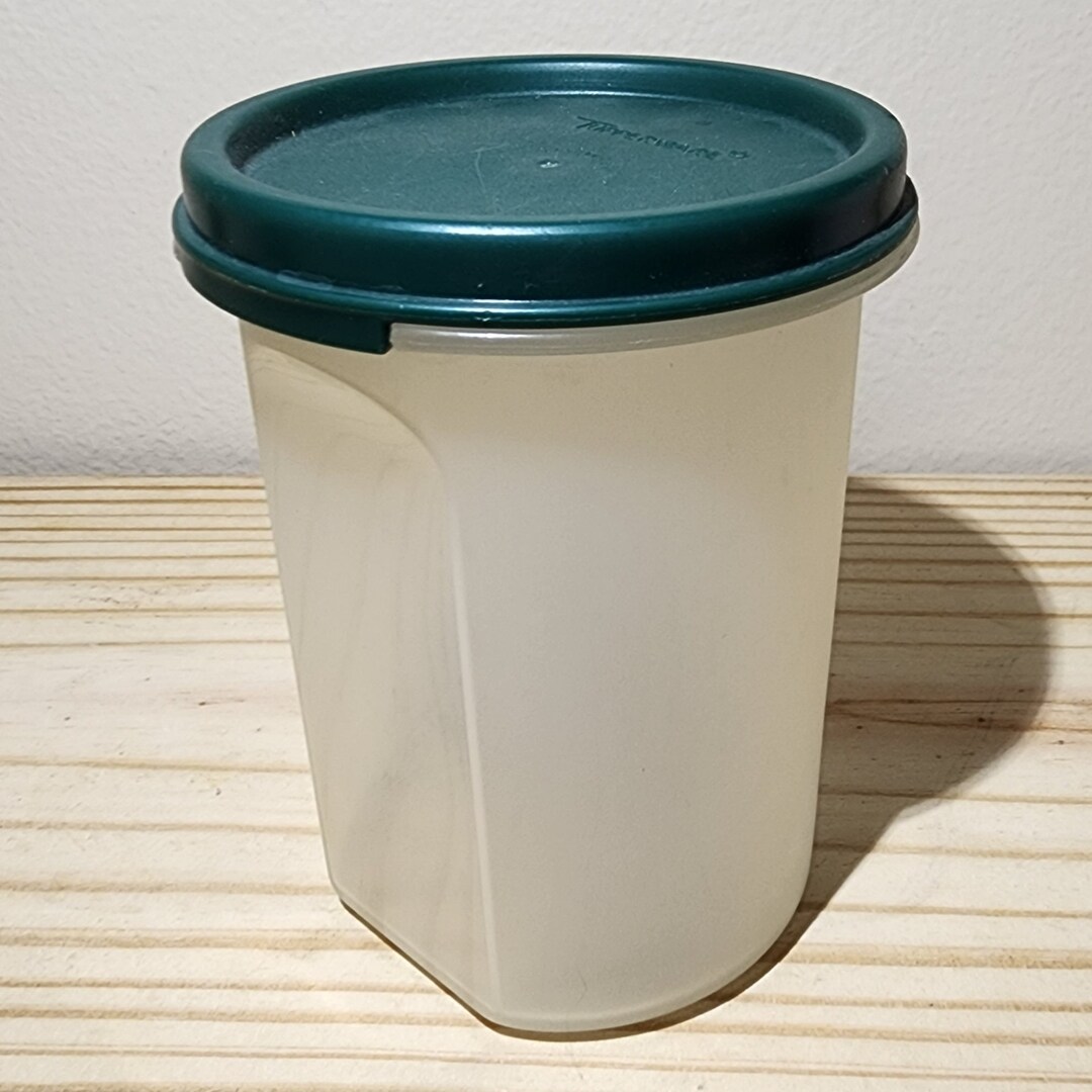 Tupperware Modular Mates Round 1608 15 Oz. Number 2 W/green Lid 1607 4 ...