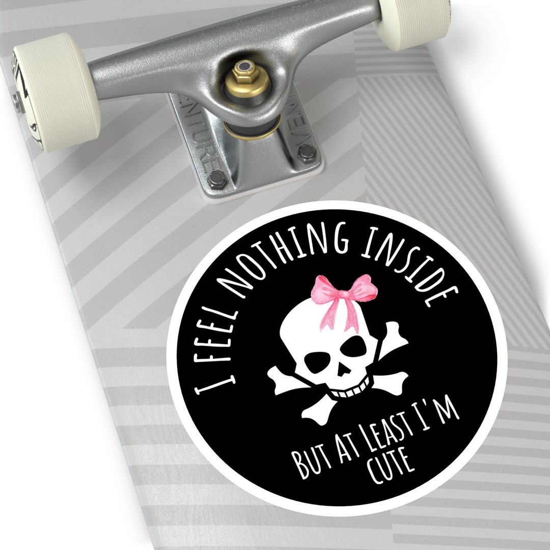 Funny Skull Sticker Funny Skeleton Decal Comedy Sticker and - Etsy