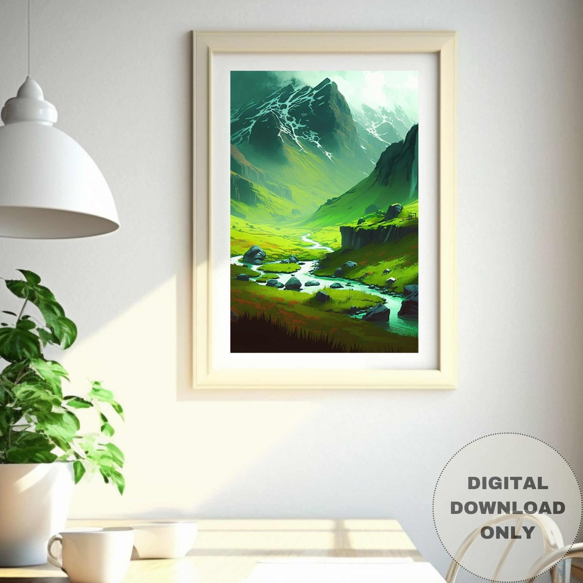Valley of the Ancient Primordial Ancestors, Valley-mountains-river ...