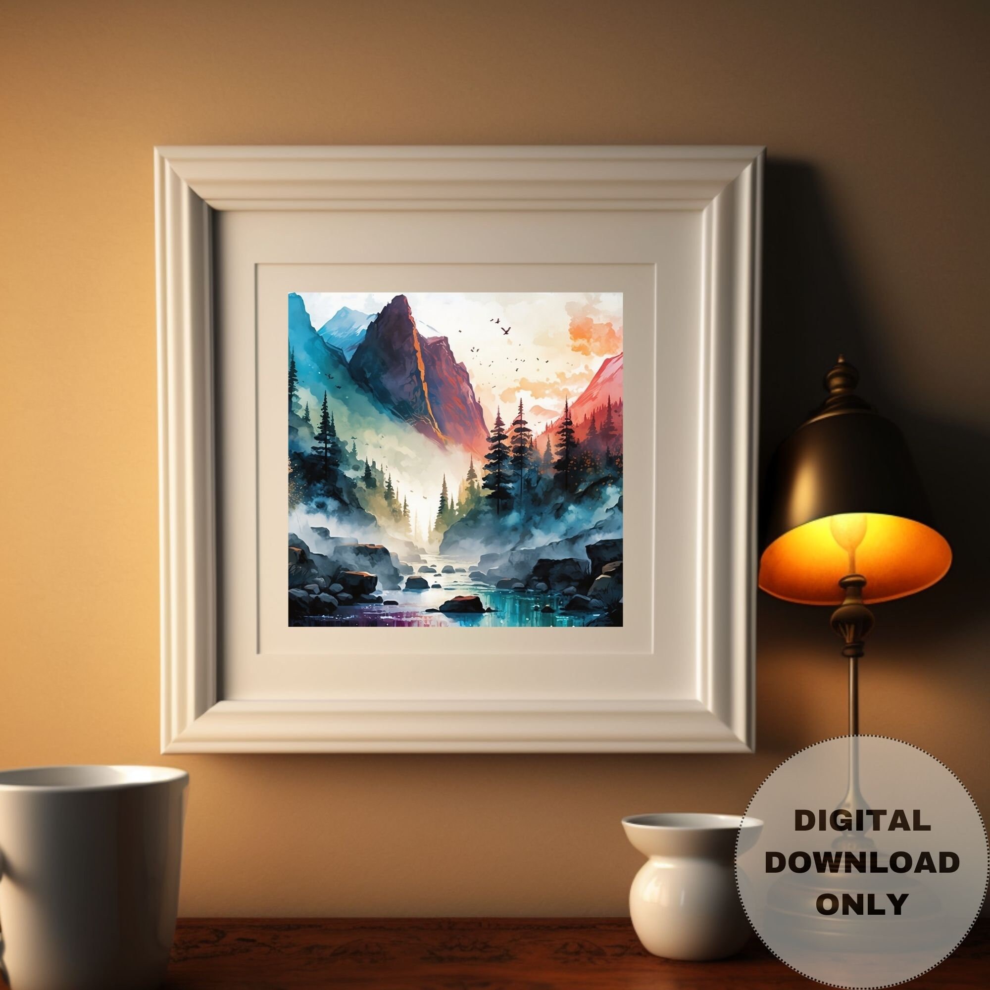 Emerald Summers Fade Into Vibrant Fall Colors, Mountains-pines-river ...