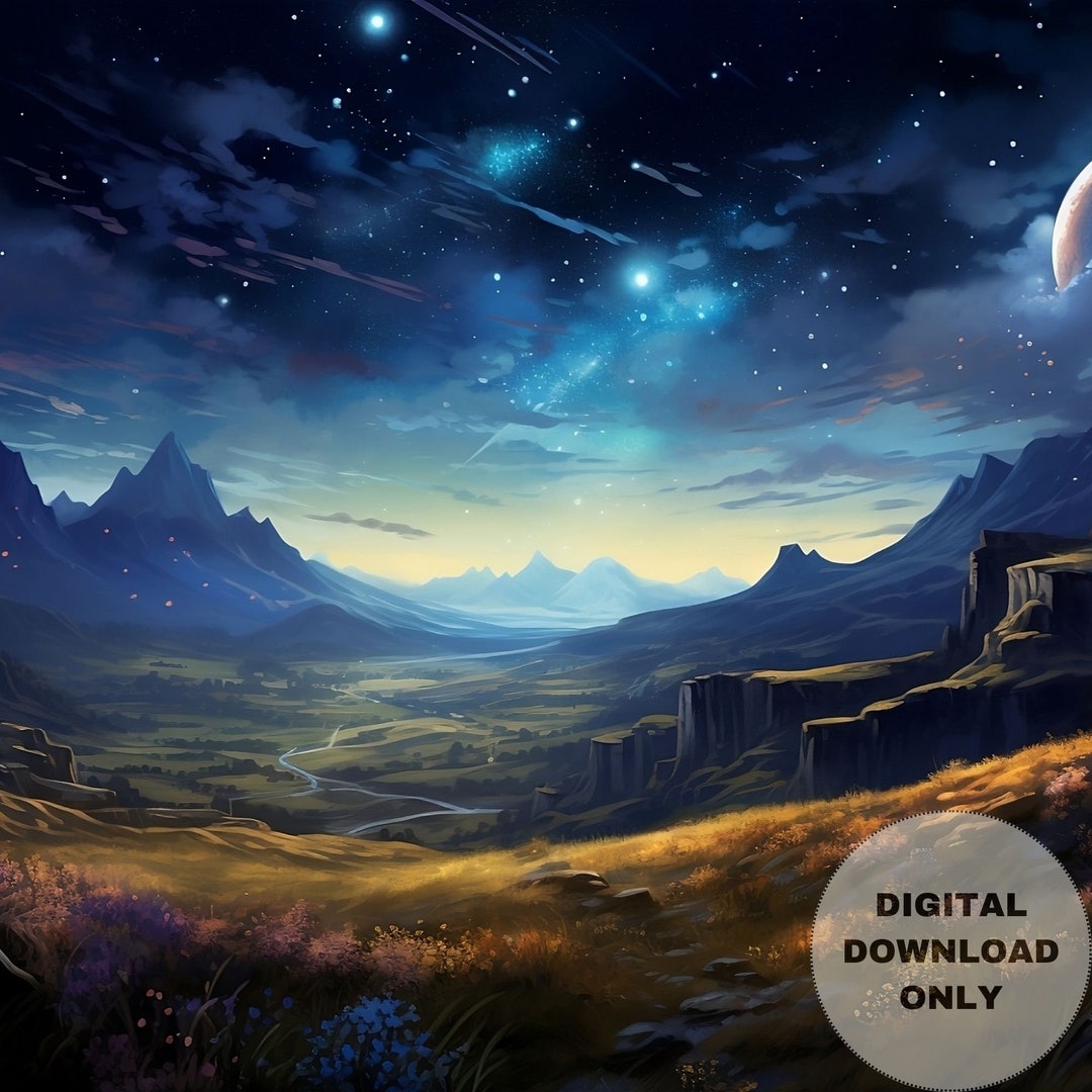 Heavenly Sights Over a Fledgling Kingdom, Celestial-night-valley ...