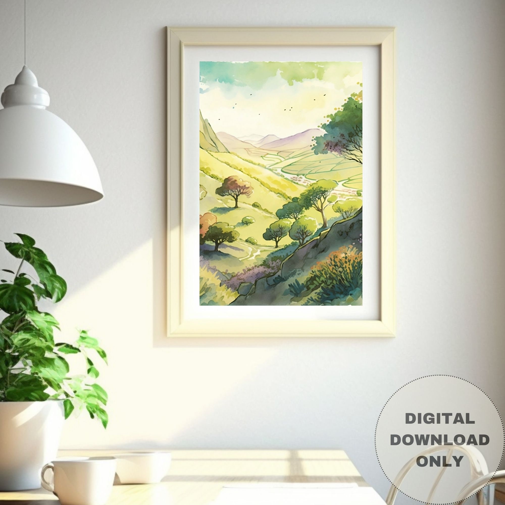 Vibrant Summer Hills and Bountiful Plains, Hills-plains-fields ...