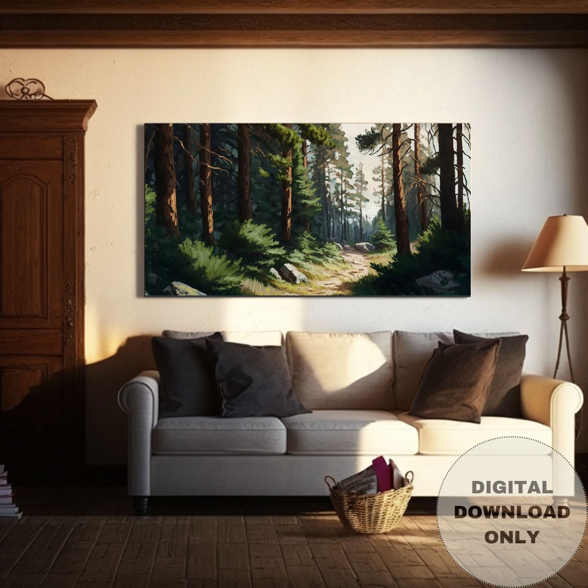 Gentle Pines in the Early Summer Afternoon, Forest-pine-summer ...